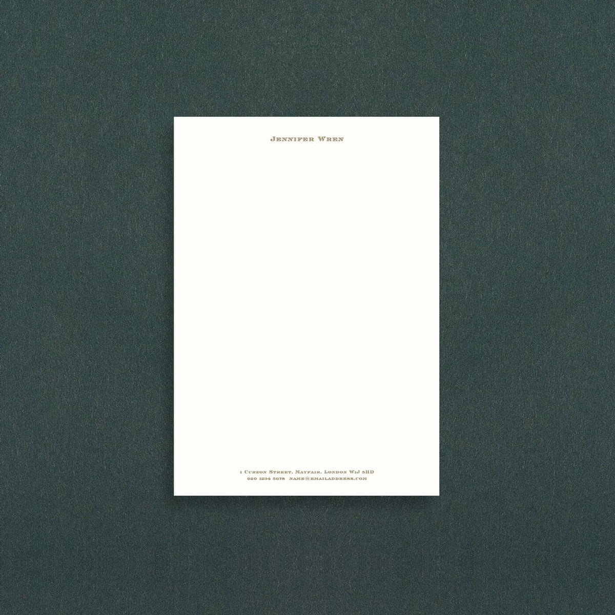 Engraved Letterheads A5 (Header & Footer)