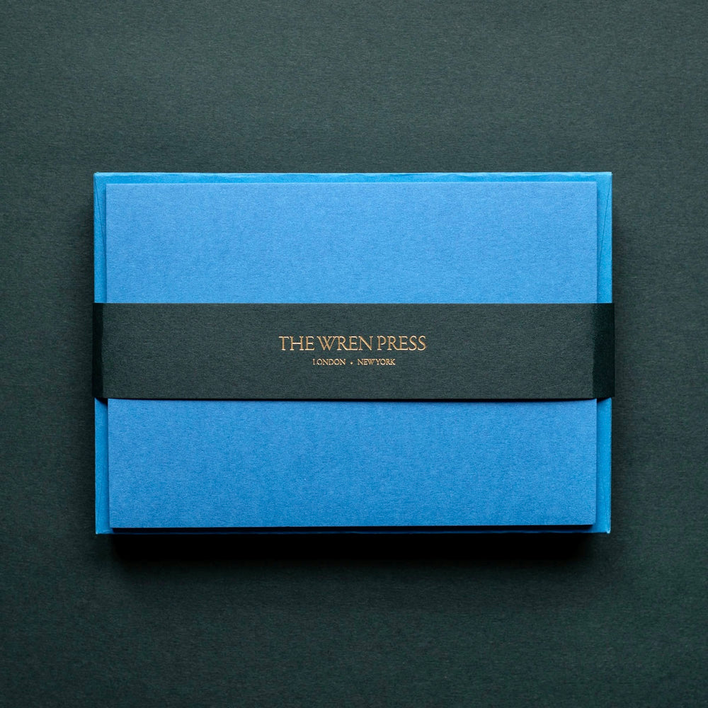 Adriatic Blue Notecards, Set of 10 | The Wren Press, Mayfair