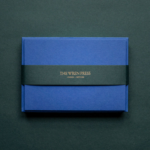Sapphire Blue Notecards, Set of 10 | The Wren Press, Mayfair