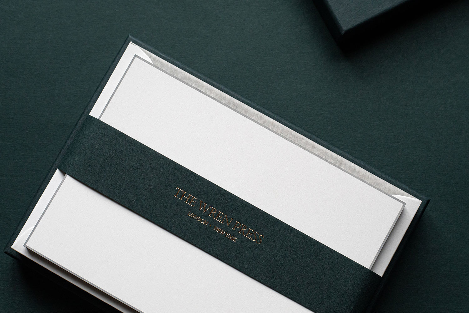 Silver Bordered Correspondence Cards | The Wren Press