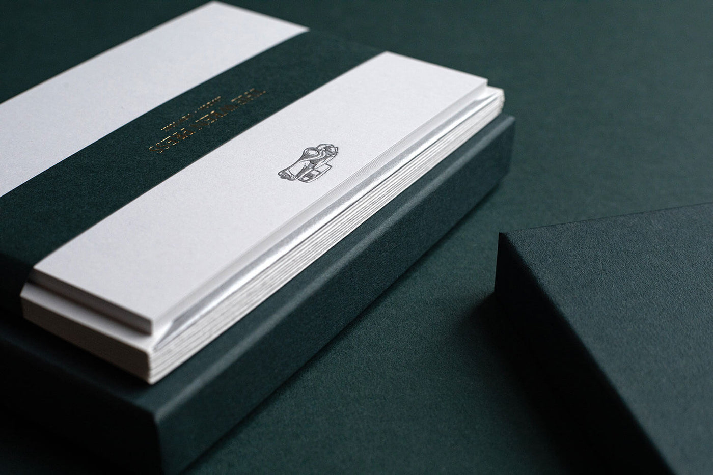 Rolls Royce Note Card Stationery Engraved In Silver | The Wren Press